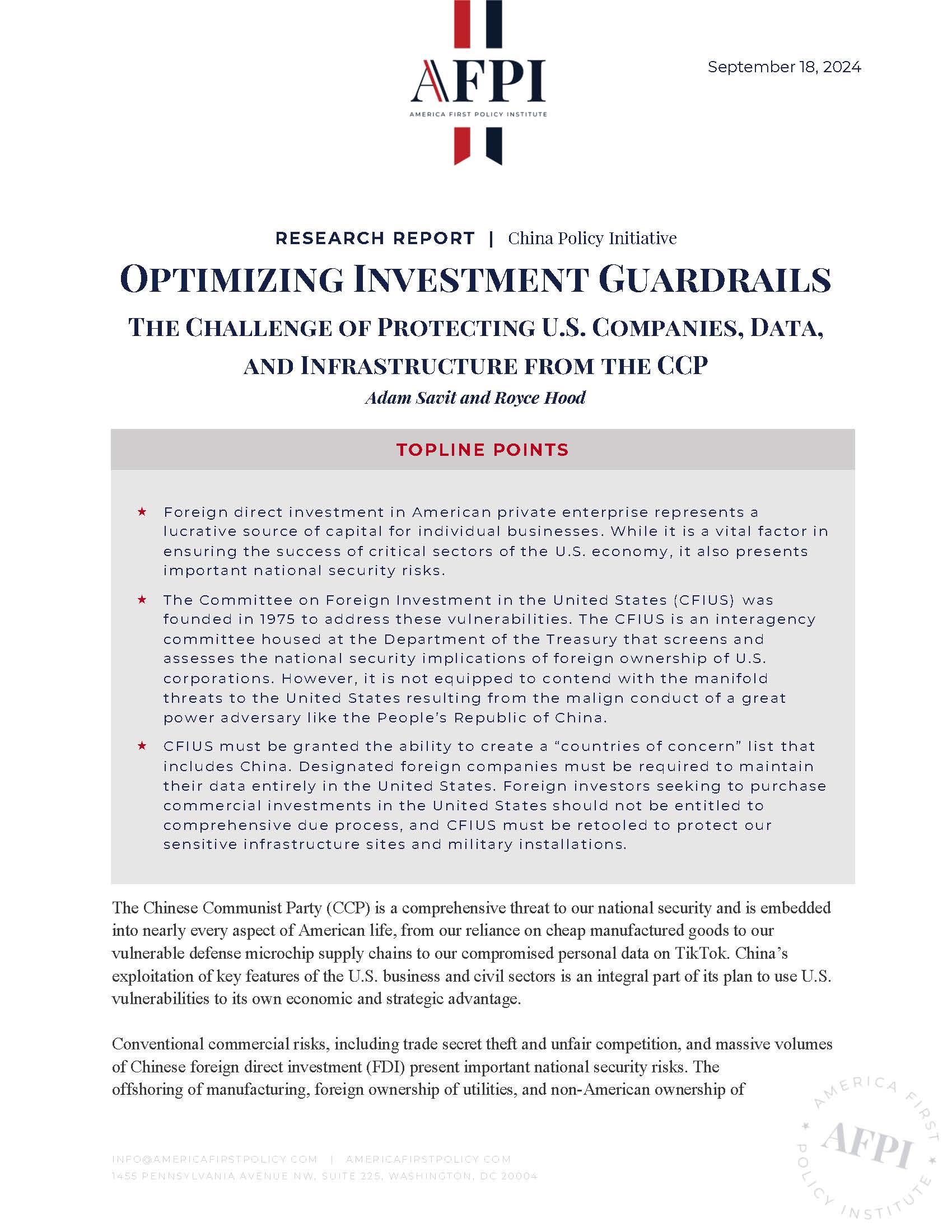 Optimizing Investment Guardrails The Challenge of Protecting U.S ...